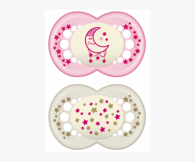 Mam Night 260s, Silicone Orthodontic Soother Glowing - Mam Dummies 12 ...