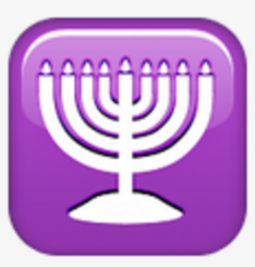 Menorah - Menorah Emoji Iphone PNG Image | Transparent PNG Free ...