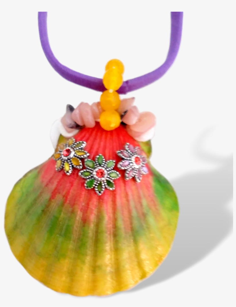 Download Rainbow Scallop Shell Necklace - Locket | Transparent PNG Download | SeekPNG