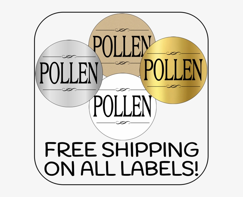 Pollen Labels For Sale At Lappe's Bee Supply - Label PNG Image ...