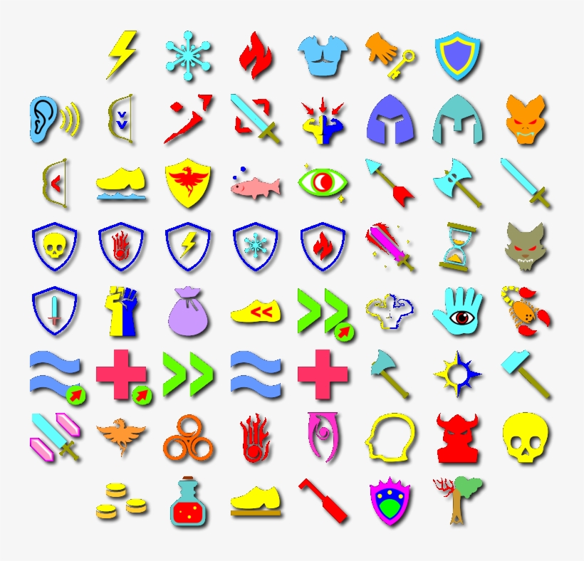 Colored Skyui Active Effect Icons PNG Image | Transparent PNG Free ...