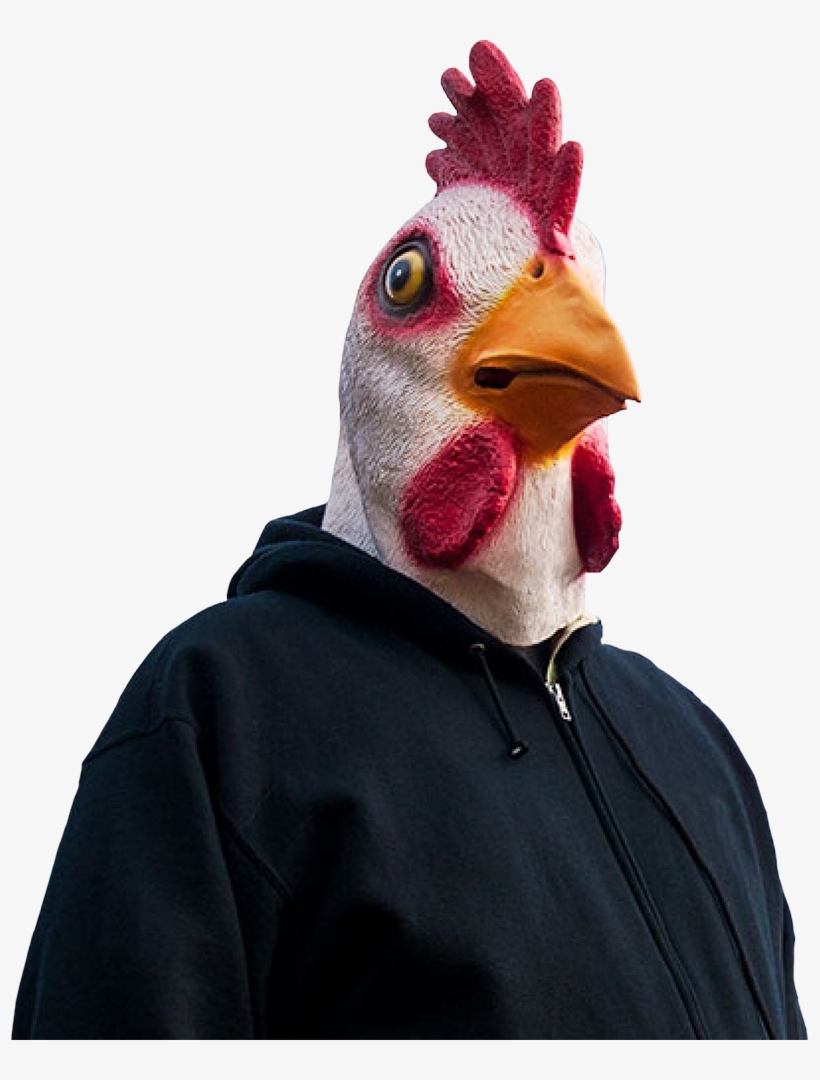 Latex Full Head Mask When A Chicken Mask Isn't Enough - Chicken Head ...
