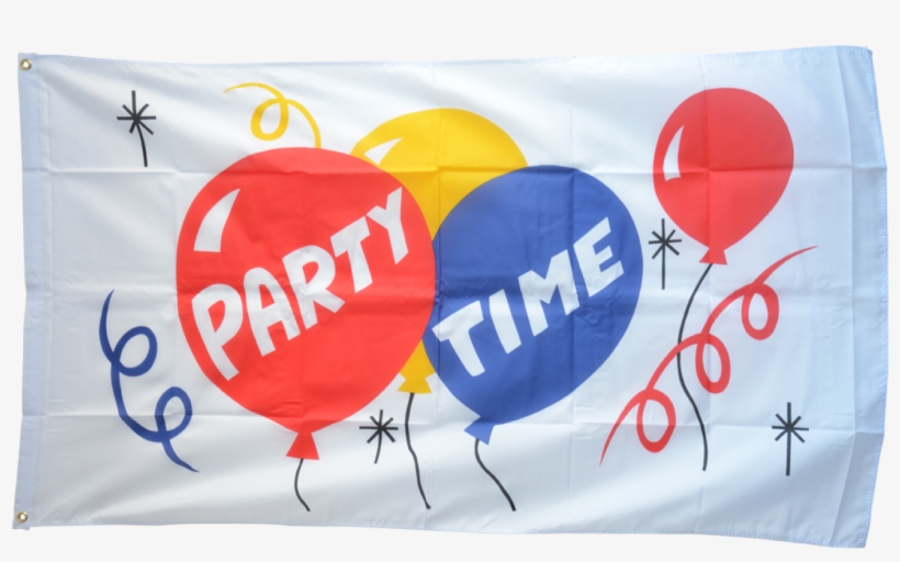 Party Time Flag - Party Time PNG Image | Transparent PNG Free Download ...