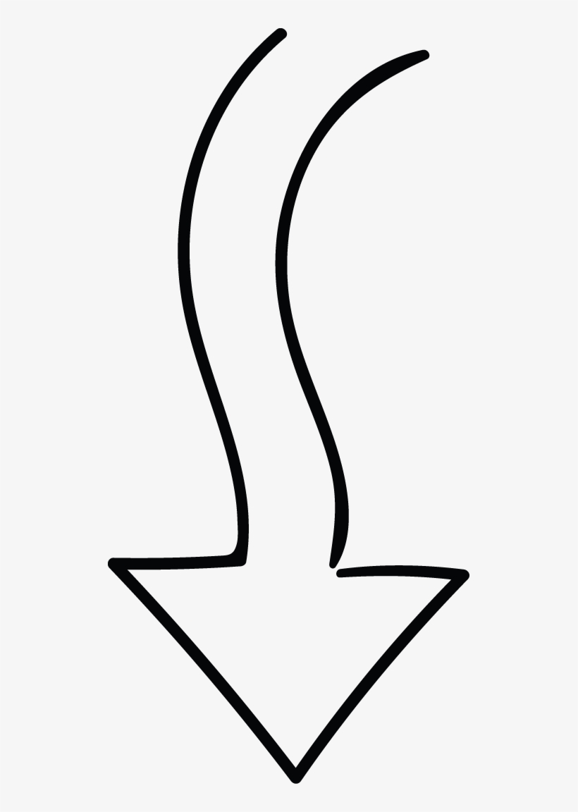 Down Arrow Doodle Line PNG Image | Transparent PNG Free Download on SeekPNG
