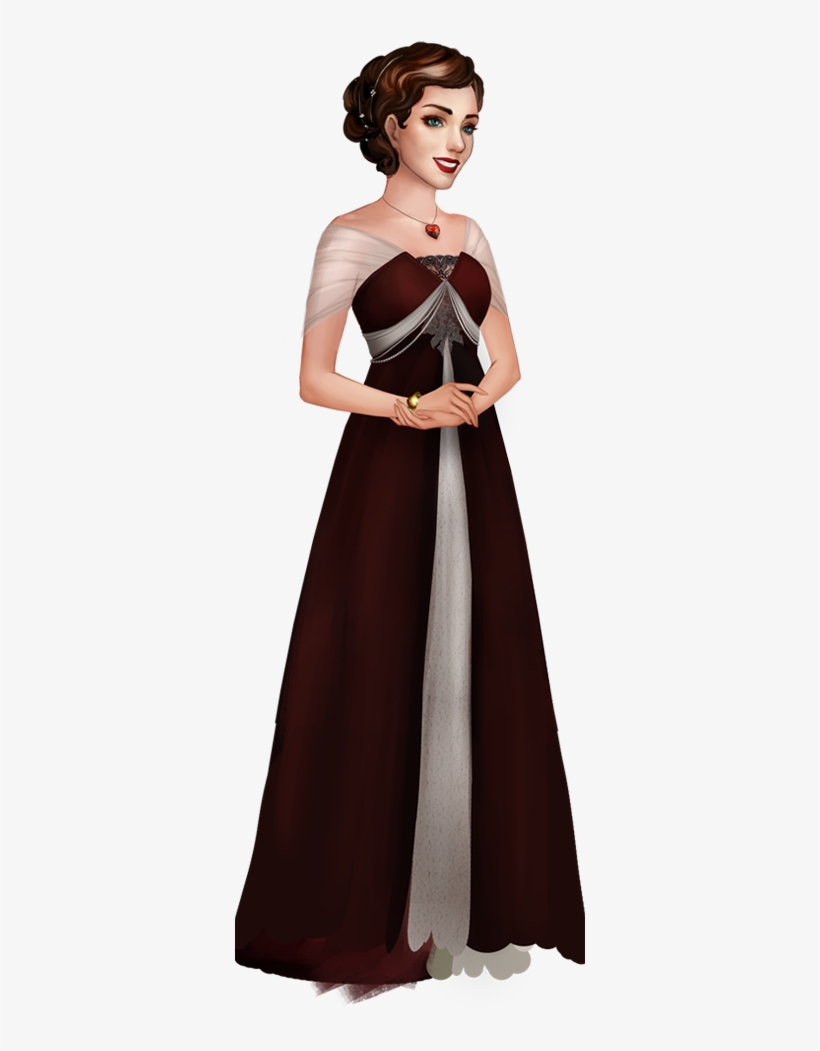 Character Cora Smiling - Gown PNG Image | Transparent PNG Free Download ...