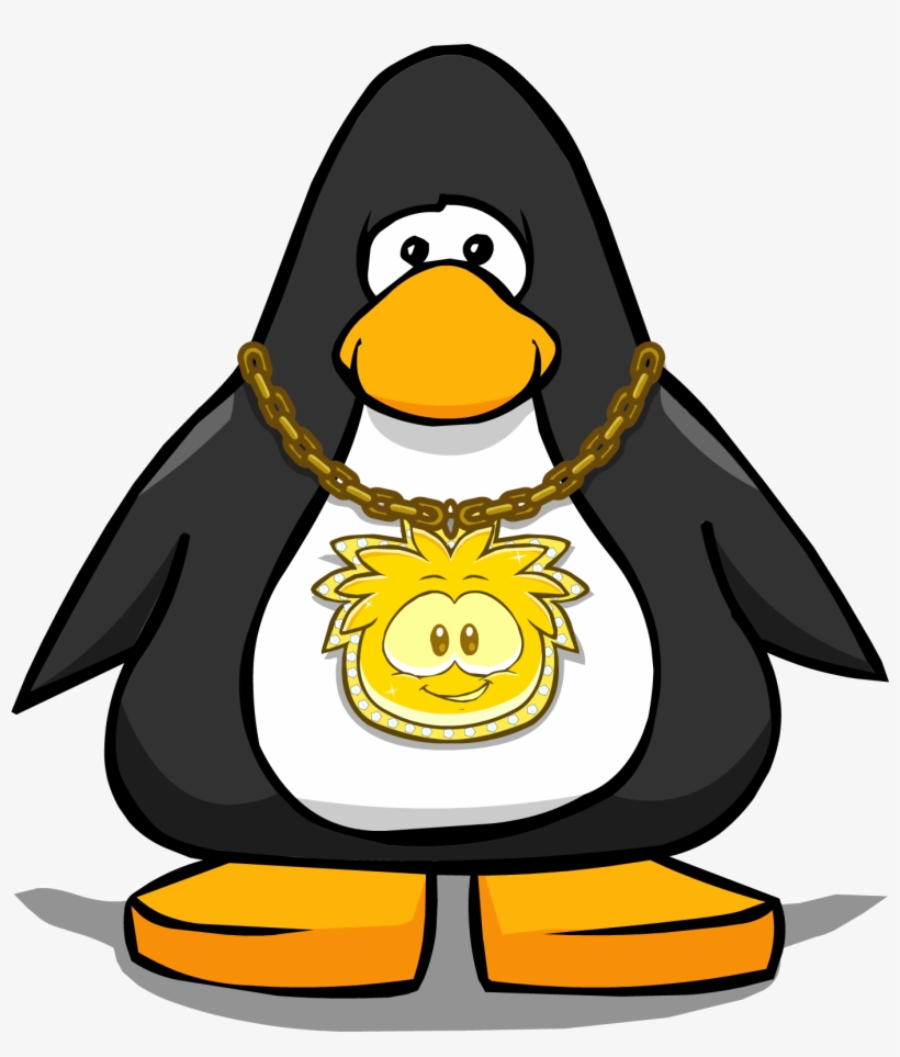 Gold Chain On Player Card - Club Penguin Bow Tie PNG Image ...