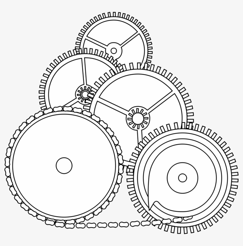 Machine Gears Drawing