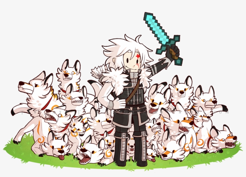 Wolf Clipart Party - Minecraft Wolf Army PNG Image | Transparent PNG ...