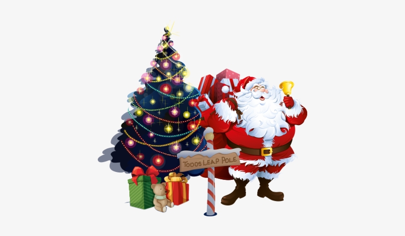 Santa - Santa Christmas Tree Png PNG Image | Transparent PNG Free ...