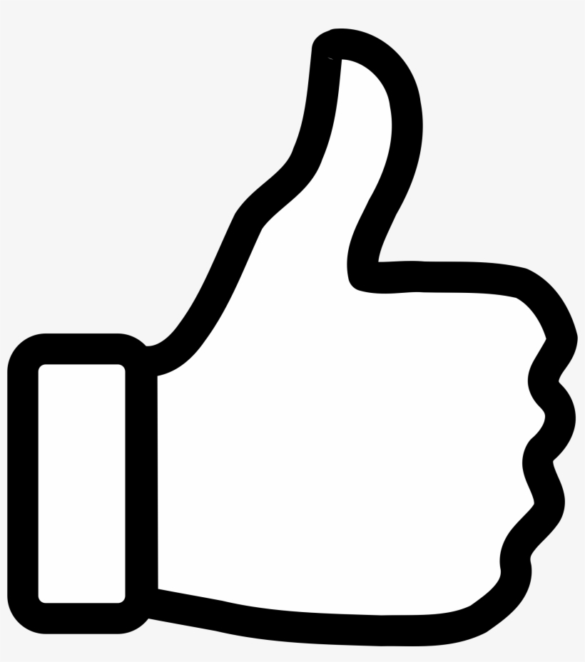 Download Thumbs-up Outline Graphic Freeuse Download - Thumbs Up Vector ...