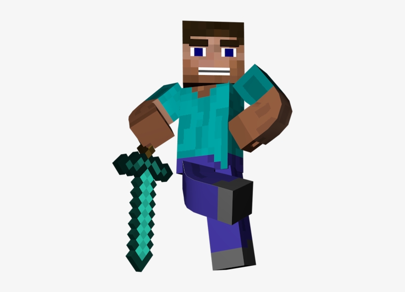 Minecraft Steve Sword - Minecraft: Minecraft Adventures - Surviving The ...