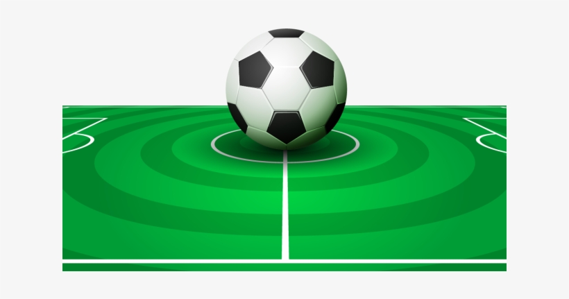Soccer Rectangular Playground With Soccer Ball Vector, - Football PNG ...