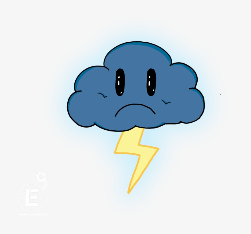 Sad Thunder Cloud By Lukecellery On Deviantart Jpg - Thunder Cloud Png ...