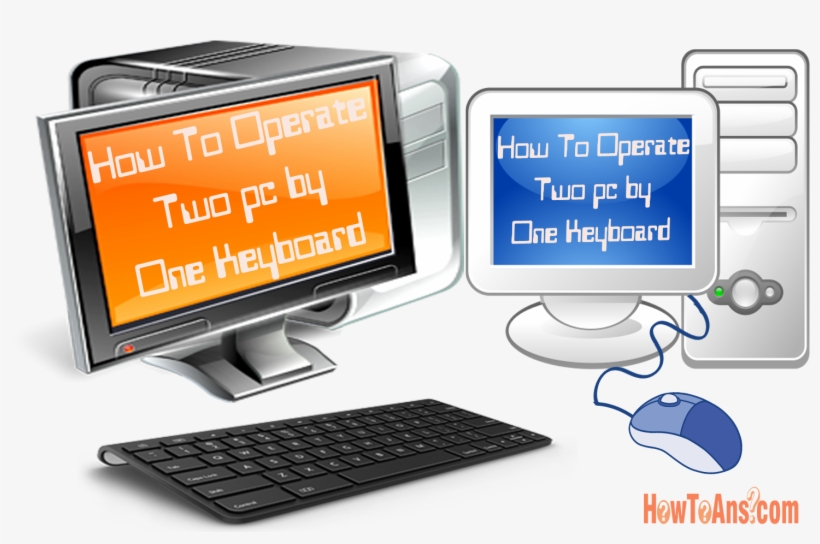How To Operate Two Pc By One Keyboard - Computer Keyboard PNG Image ...