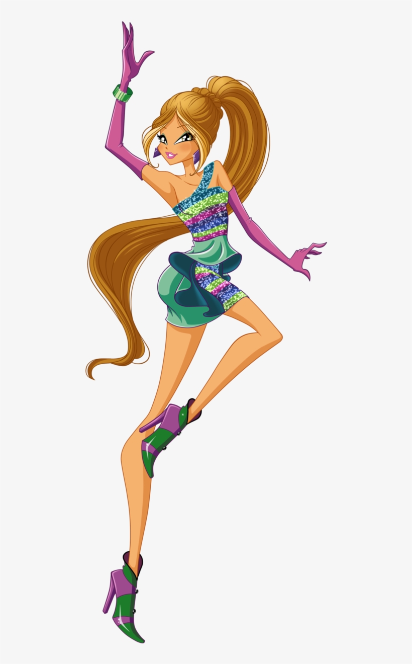 Flora Concert By Nala Winx Fairy - Winx Club Flora Fashion PNG Image ...
