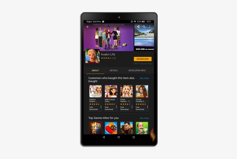 Simulation Games For Kindle Fire - Kindle Fire PNG Image | Transparent ...