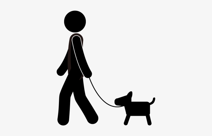 Then We Just Do It - Stick Man Walking Dog PNG Image | Transparent PNG ...