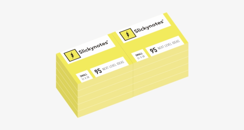 Slickynotes 1 1/2 In X 2 In, Static Sticky Notes, 12 - Ecostatic Inc ...