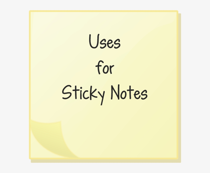 I Use Sticky Notes A Lot - Ivory PNG Image | Transparent PNG Free ...