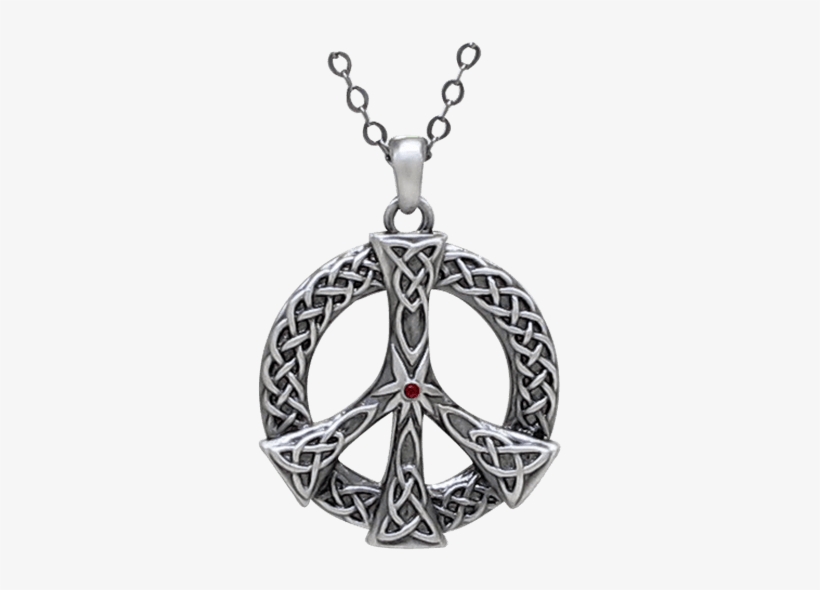 Celtic Peace Sign Pendant - Celtic Peace Necklace PNG Image ...