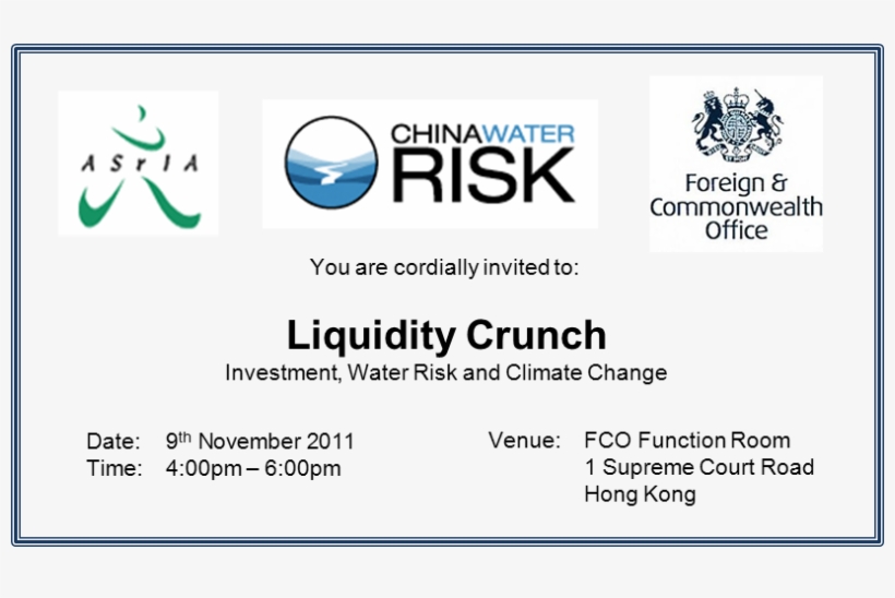 Invite Banner Png - China Water Risk PNG Image | Transparent PNG Free ...