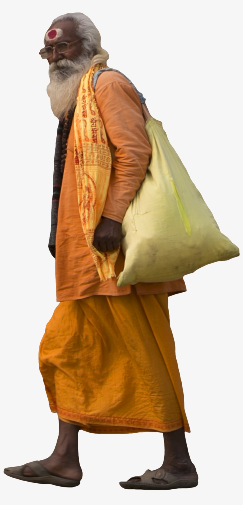 Jugaad Render, Sadhu Walking, Man Walking Indian Cutout - Indian People Walking Png PNG Image ...