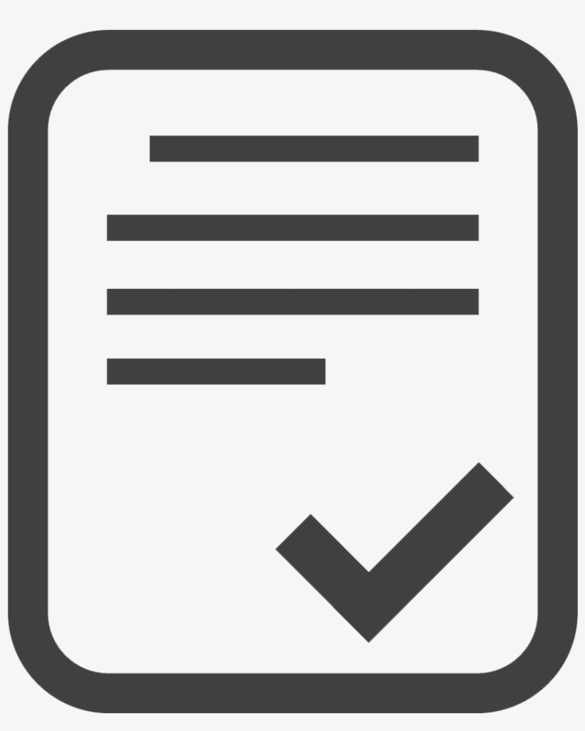 Download Paper With Checkmark - Paper With Check Mark | Transparent PNG ...