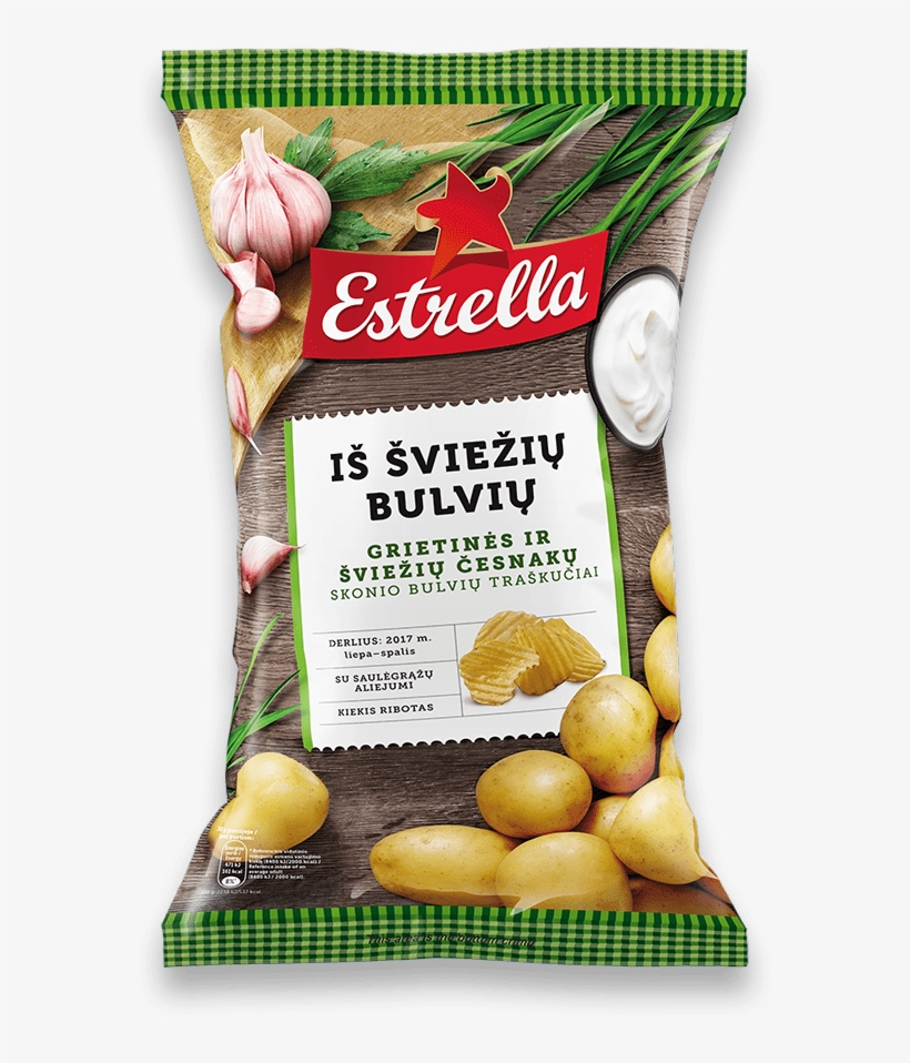 Estrella Fresh Crop Fresh Garlic - Estrella Chips PNG Image ...