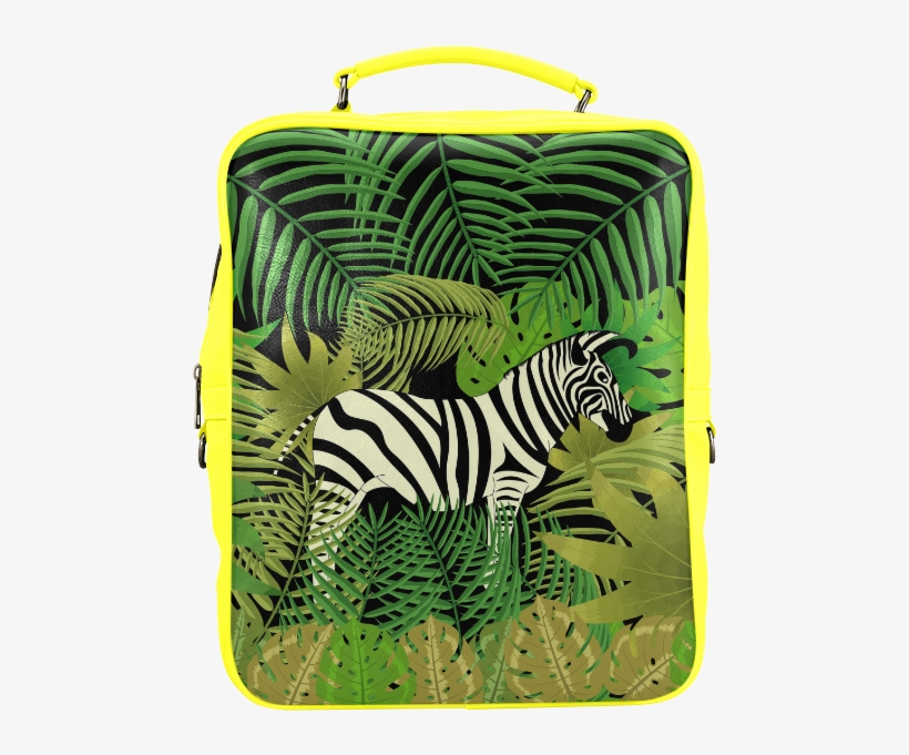 Psylocke Leather Hiking Backpack With Zebra Banana - Zebra In The ...