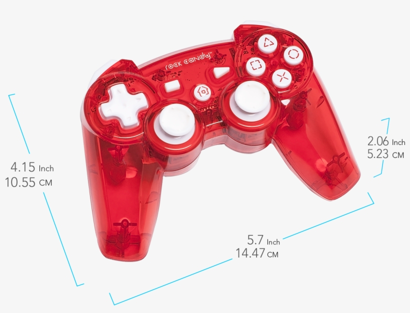 Pdp Rock Candy Ps3 Wireless Controller, Stormin' Cherry, - Rock Candy ...