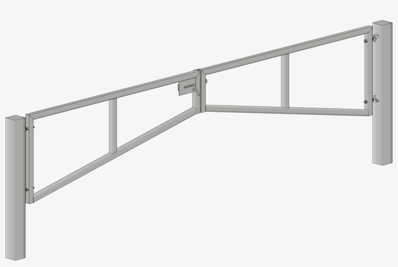This Gate Is Based On A Rigid Rectangular Form Complete - Metal Swing ...