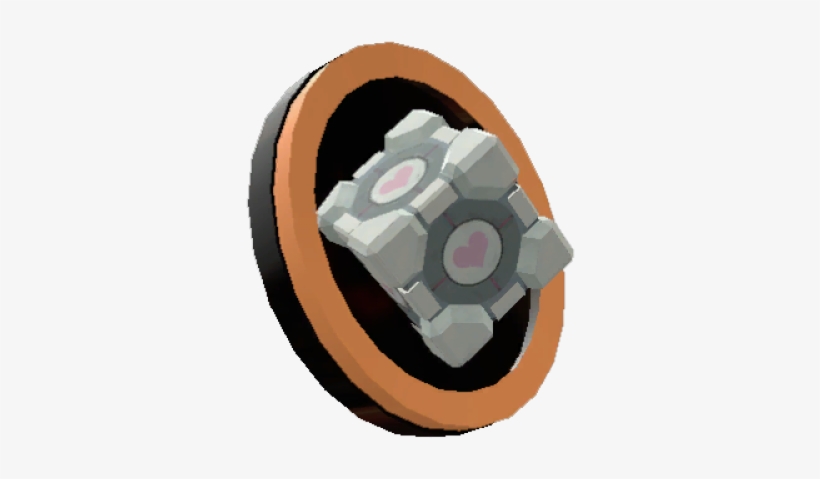 Companion Cube Pin - Circle PNG Image | Transparent PNG Free Download ...