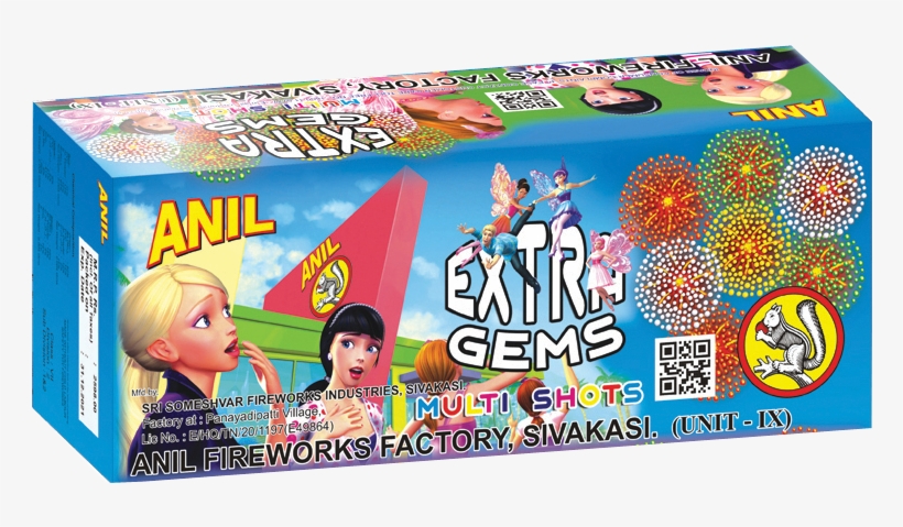 Extra Gems (60 Shots With 5 Colours) - 510 Shot Crackers Rate PNG Image ...