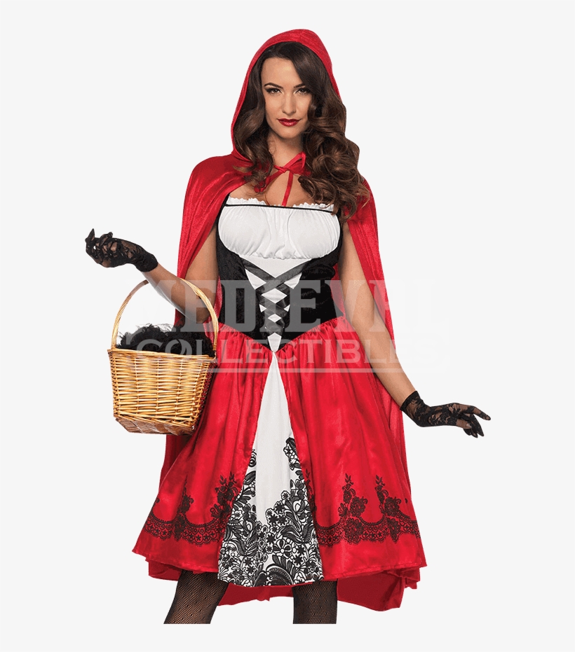Womens Classic Red Riding Hood Costume - Red Riding Hood Costume PNG ...