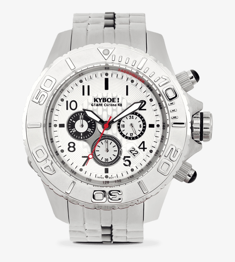 Kyboe Chrono Steel Silver Duo - Analog Watch PNG Image | Transparent ...