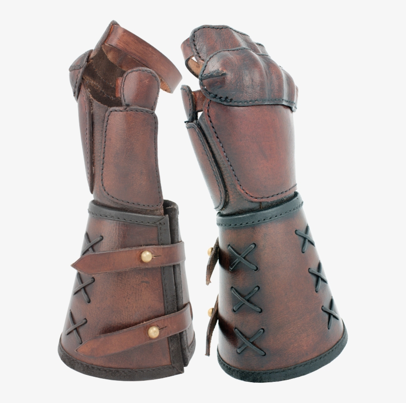 Single Leather Gauntlet-goblinsmith - Leather Gauntlets PNG Image ...