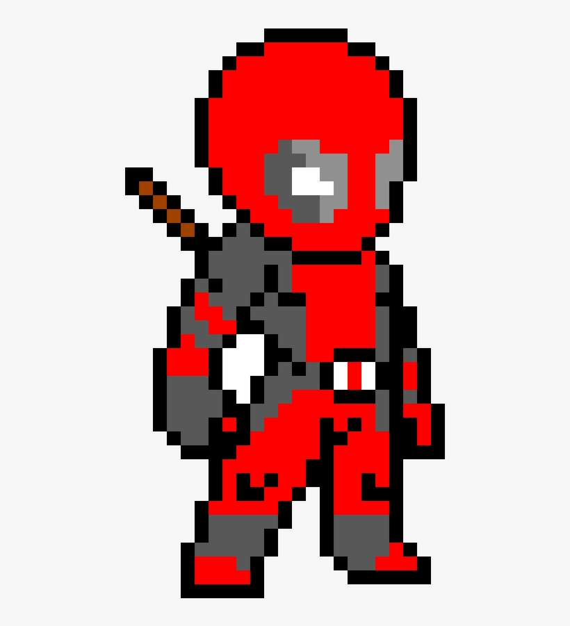 Dead Pool - Deadpool Pixel Art PNG Image | Transparent PNG Free ...