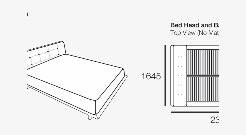 Download Drawn Bed Side View Cartoon - Monochrome | Transparent PNG ...