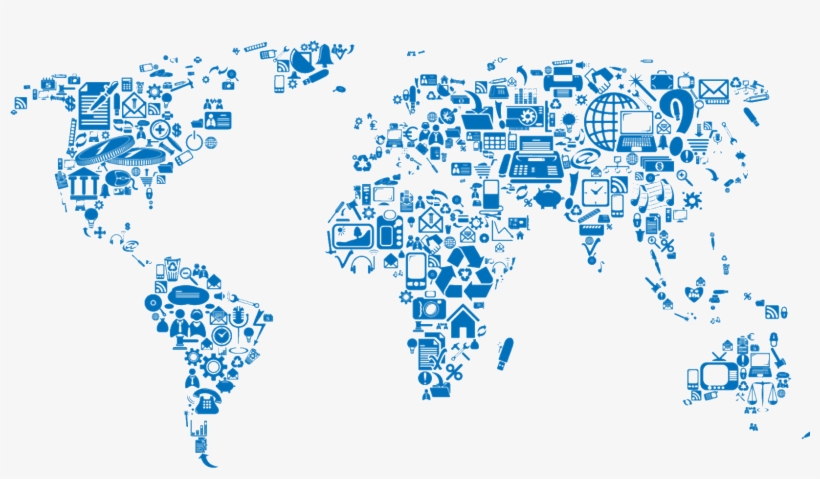 Download Iot World Map - Internet Of Things World Map | Transparent PNG ...