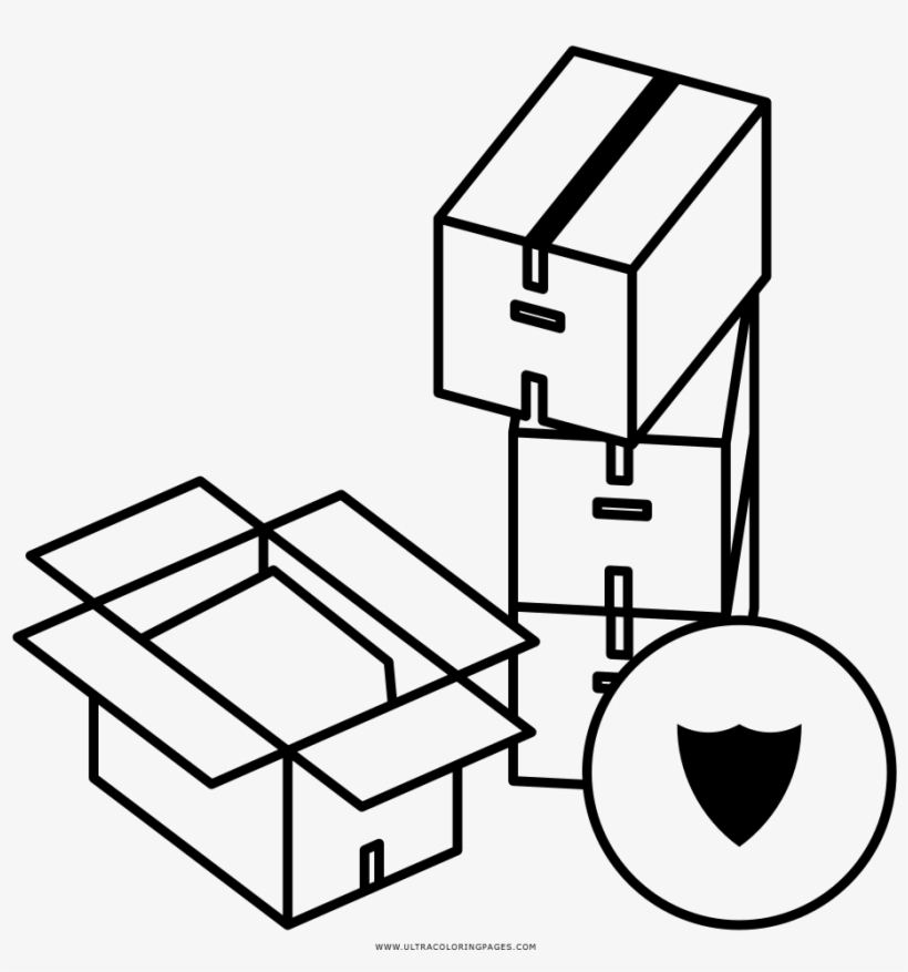 Open Box Coloring Pages