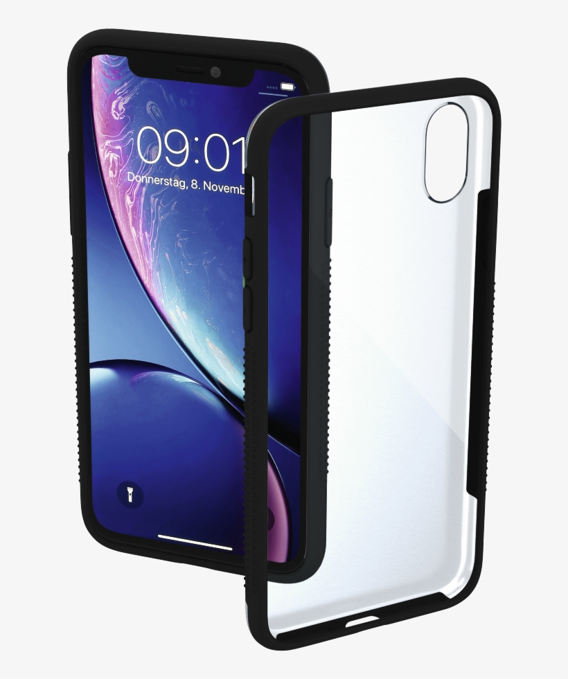 "frame" Cover For Apple Iphone Xr, Transparent/black - Samsung Galaxy ...