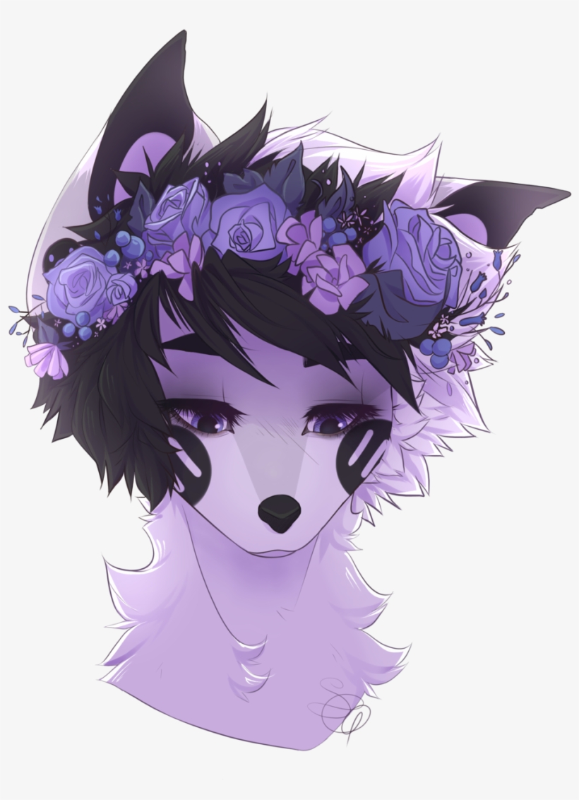 Beautiful Flowers Snapchat Ⓒ - Furry With Flower Crown PNG Image ...