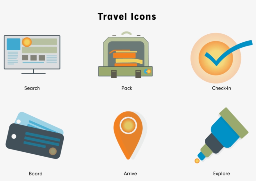 Travel Icons - Diagram PNG Image | Transparent PNG Free Download on SeekPNG