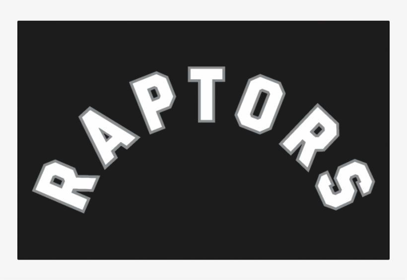 Download Toronto Raptors Primary Logos Iron On Stickers And - Black-and ...