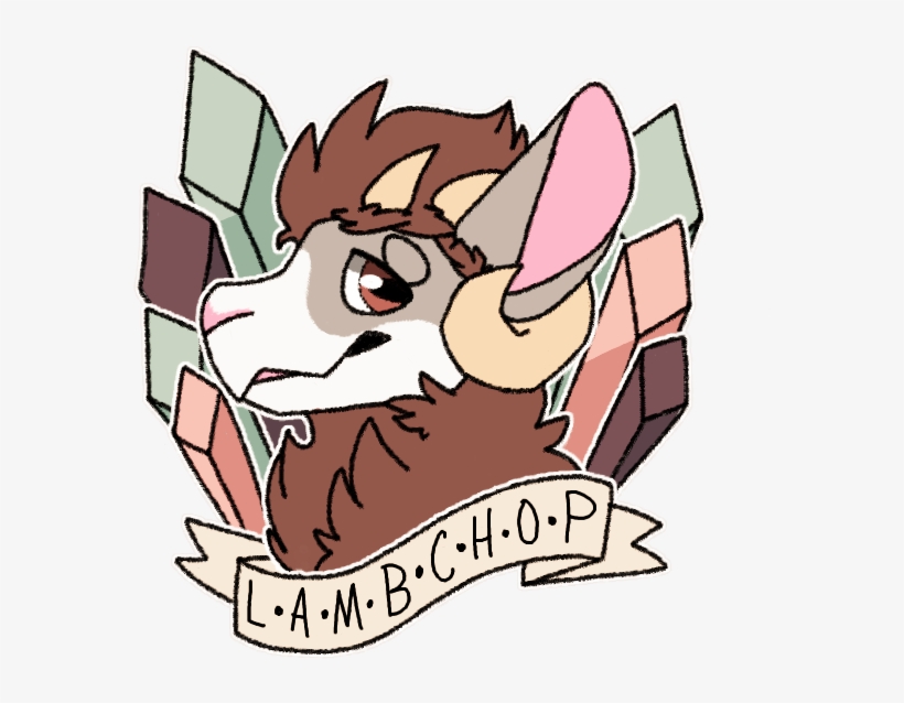 Vintage Lambchop Badge - Cartoon PNG Image | Transparent PNG Free ...