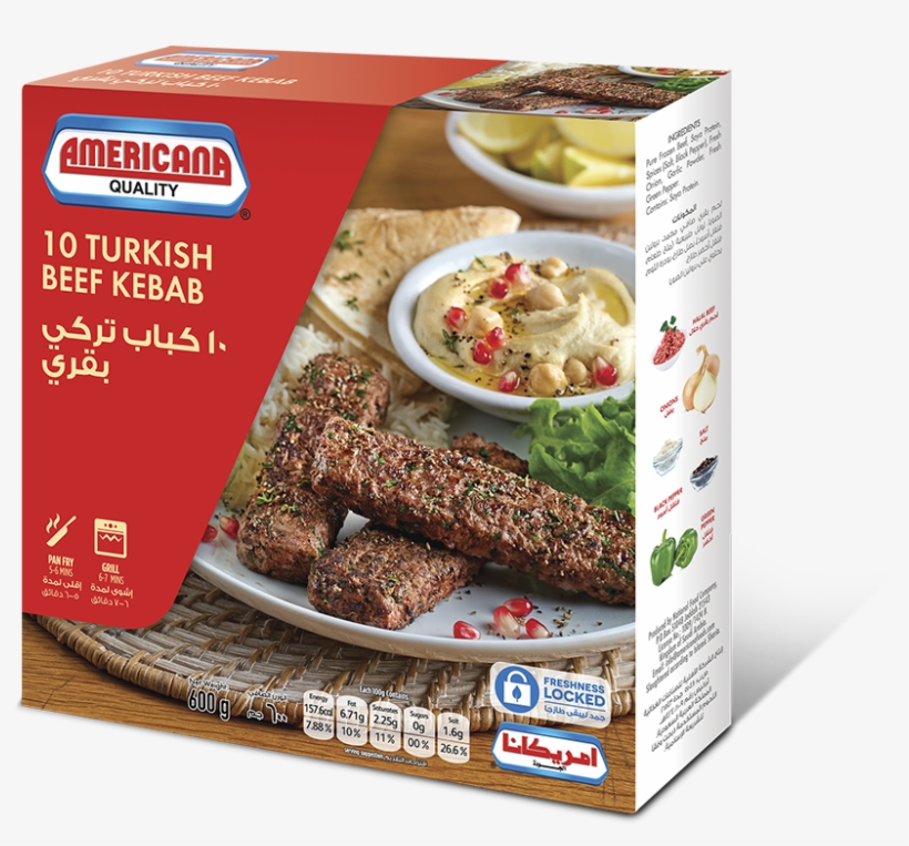Turkish Beef Kabab - Americana Meatballs 400gm PNG Image | Transparent ...