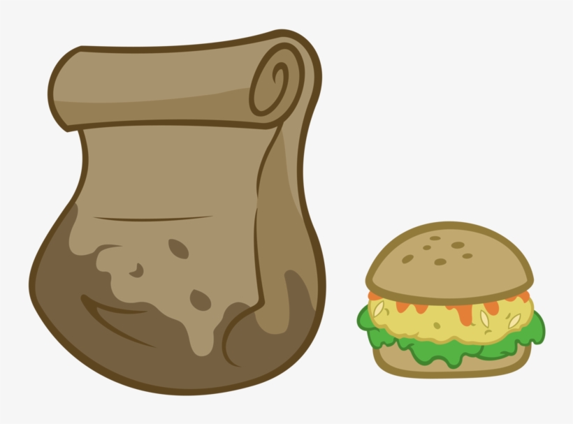 Burger Clipart Greasy Food - Mlp Food Vector PNG Image | Transparent ...