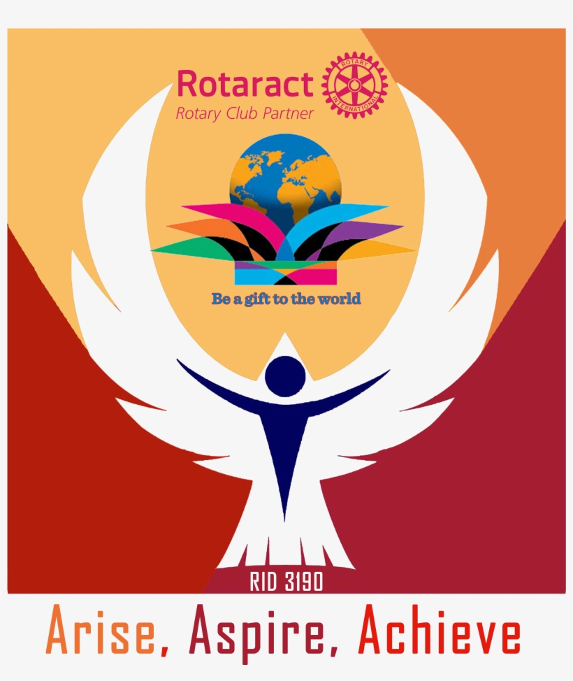 Be Inspiration Rotary Logo District - Rotaract Drr Logo PNG Image ...