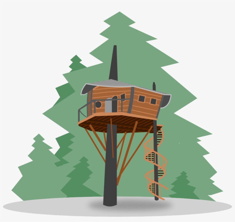 Download Tree House - Illustration | Transparent PNG Download | SeekPNG