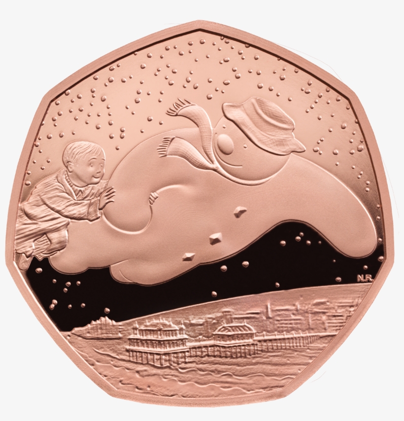 40th Anniversary Of The Snowman 2018 Uk 50p Gold Coin - Royal Mint ...